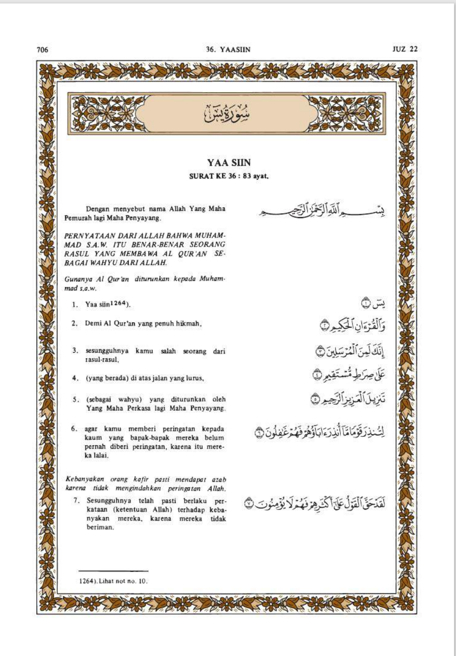Surah Yasin latin terjemahan indonesia - Ilmiupdates
