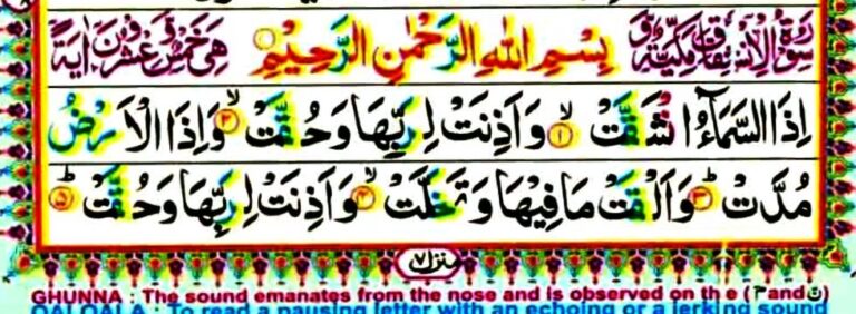 Surat Al-Insyiqaq Arab, Latin and Terjemah Bahasa Indonesia سورة الانشقاق