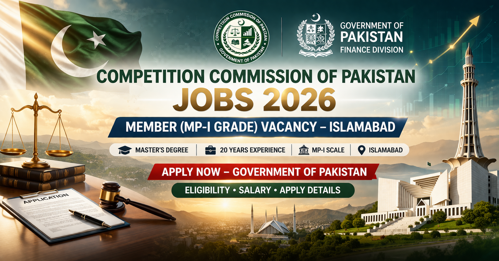 Competition Commission of Pakistan (CCP) Jobs 2026 – Member CCP MP-I ...