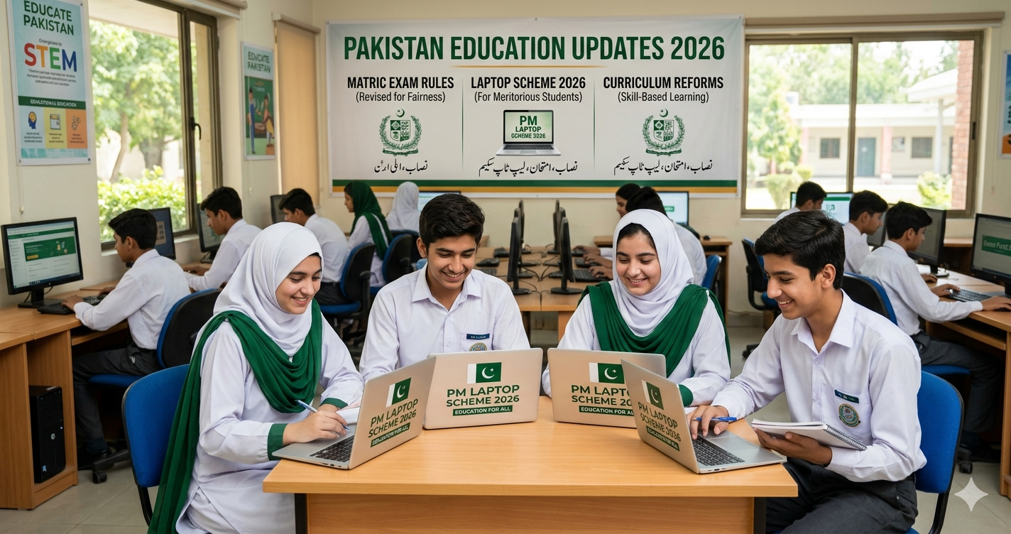 Pakistan Education Updates 2026: Matric Exam Rules, Laptop Scheme ...
